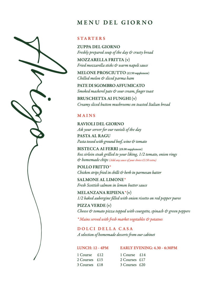 Arigo Restaurant – Italian Restaurant based in East Kilbride
