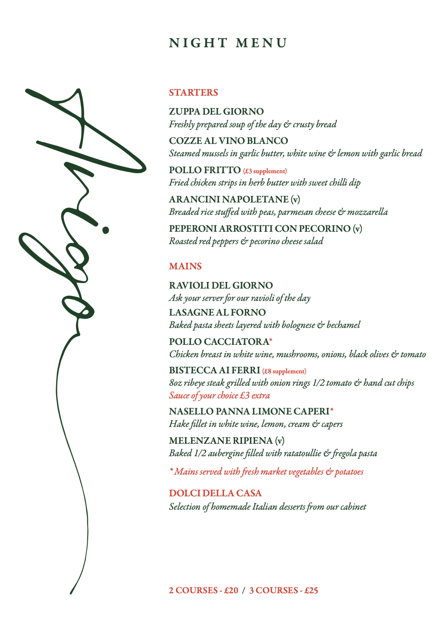 Arigo Restaurant – Italian Restaurant based in East Kilbride